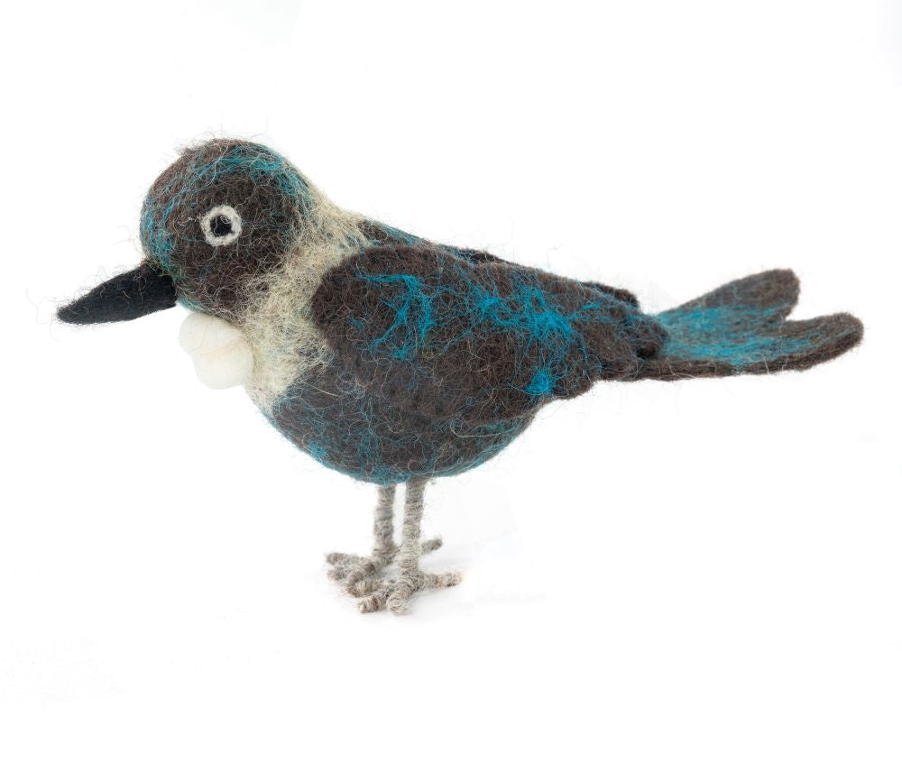 Handmade Felted NZ Tui – Clevedon Woolshed