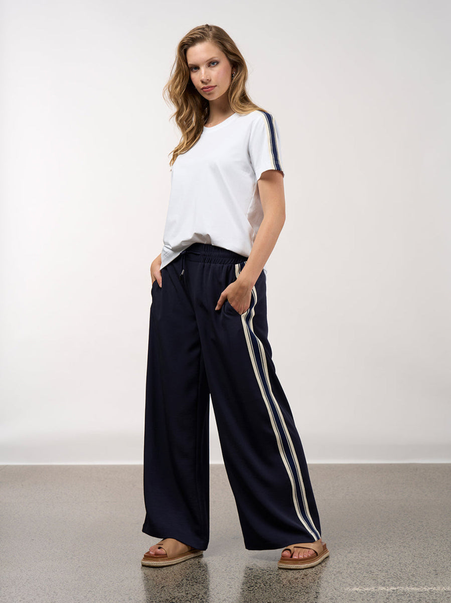 Linear Pant in Navy – Clevedon Woolshed