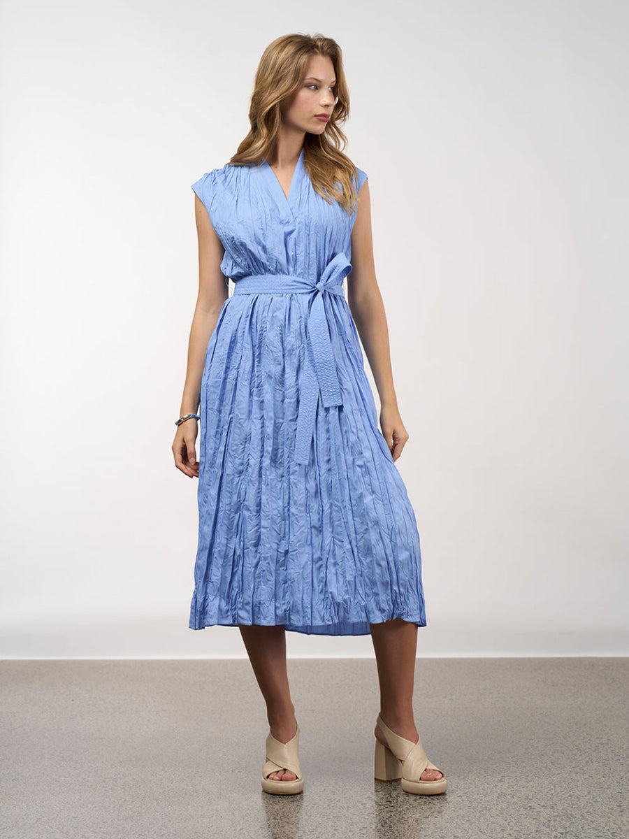 Ripple Dress in Sky – Clevedon Woolshed