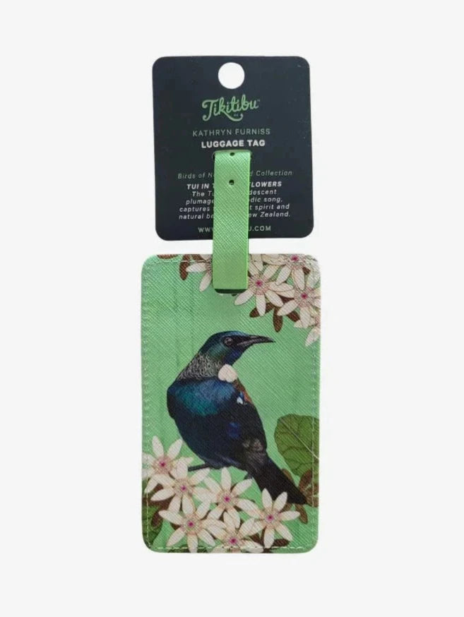 Kathryn Furniss Luggage Tag Tui in the Sky – Clevedon Woolshed