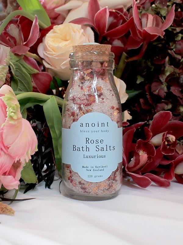 Rose Bath Salts Bottle – Clevedon Woolshed